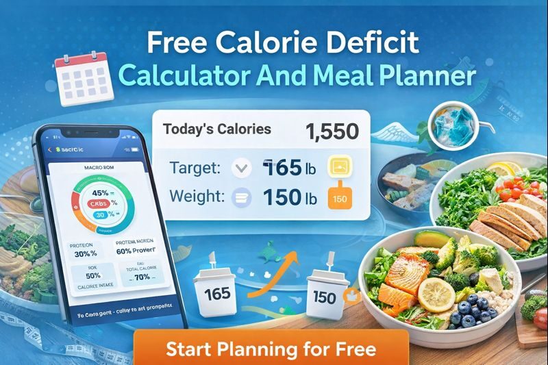 Free Calorie Deficit Calculator And Meal Planner - Choovia.com